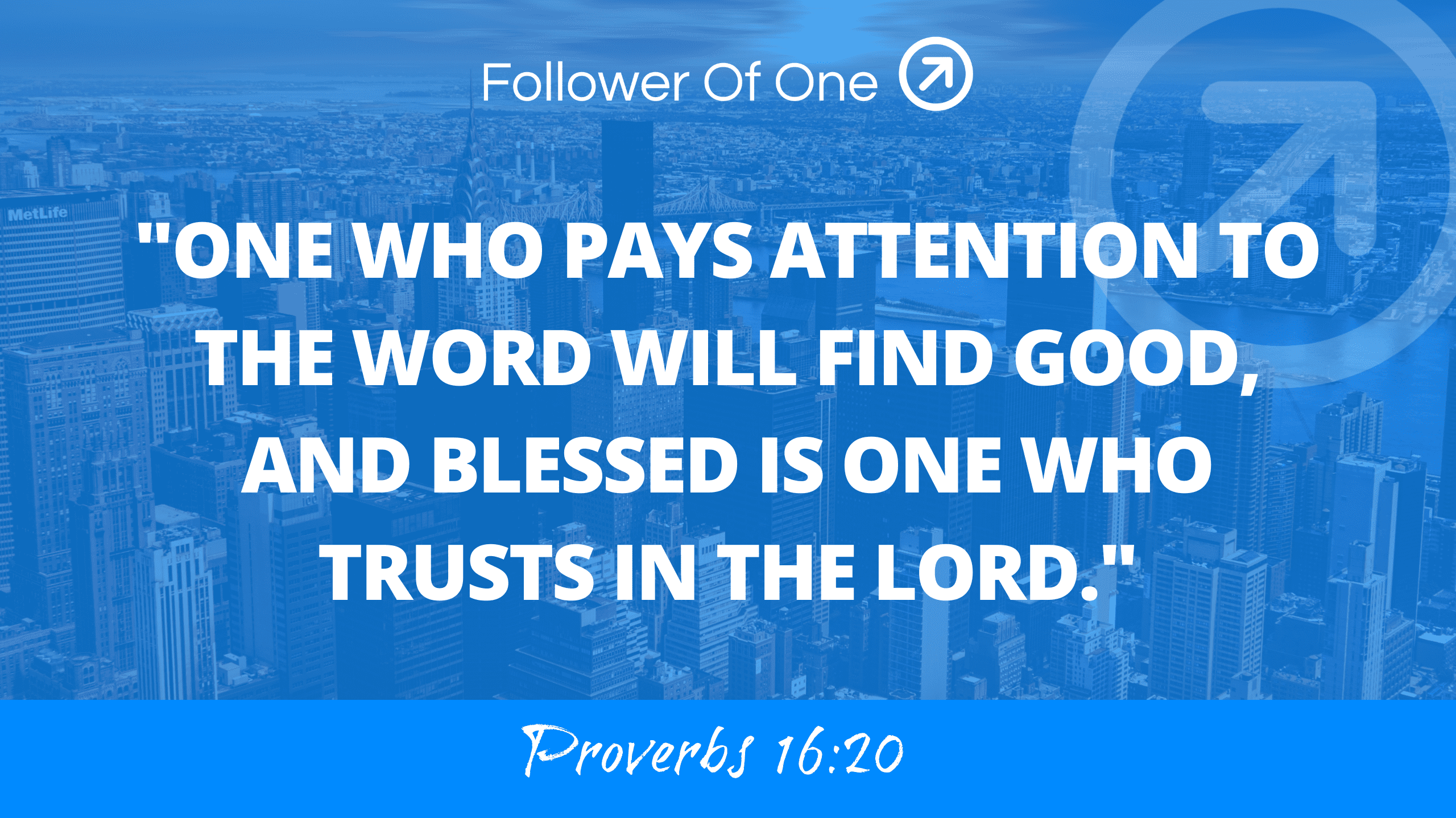 Trust Beats Pride Every Day - Proverbs 16:20 - Follower Of One