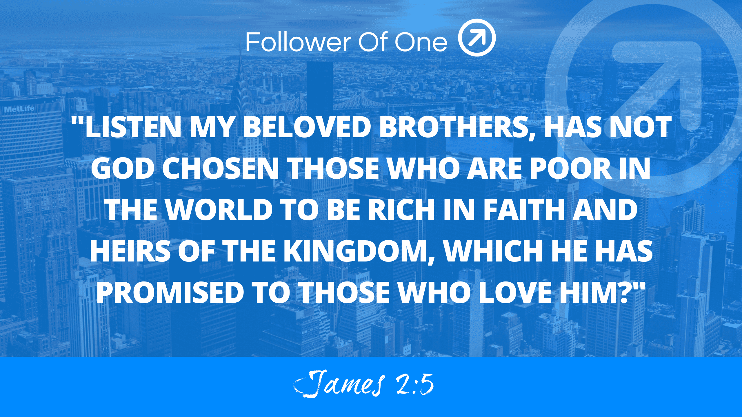 Value Vs. Wealth - James 2:5 - Follower Of One