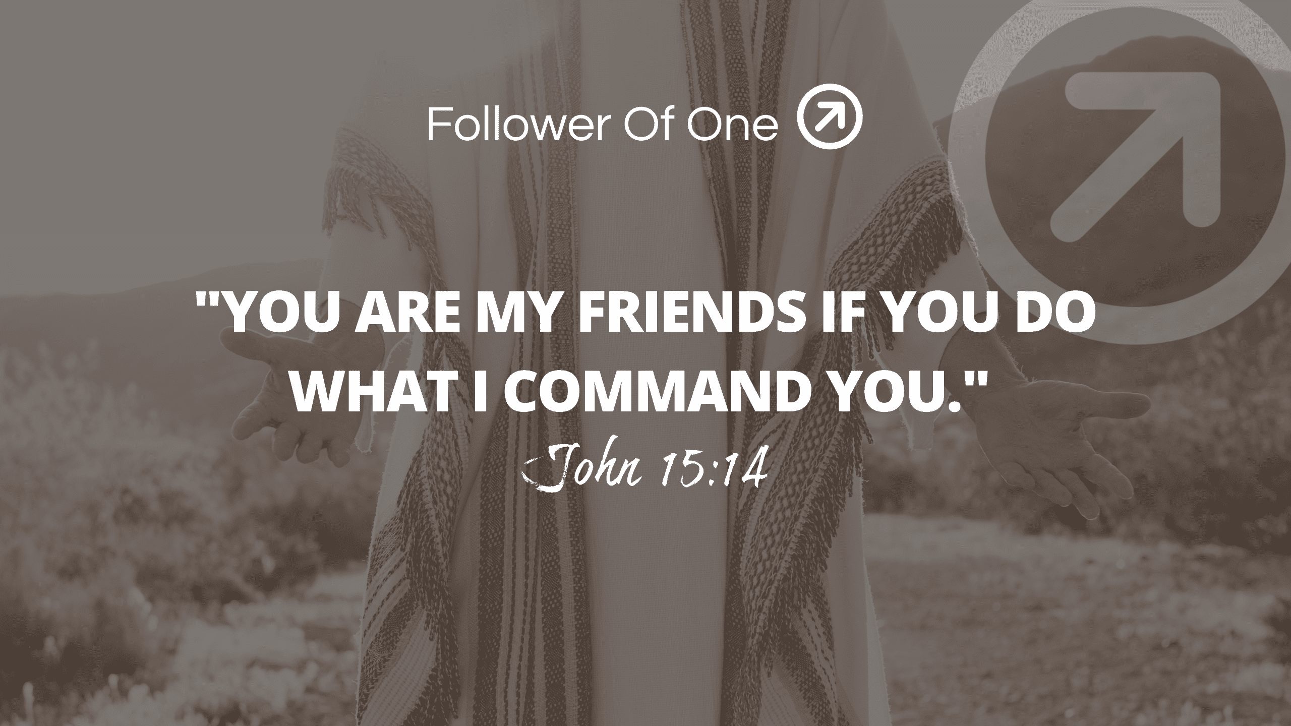 Being a Friend of Jesus - John 15:14 - Follower Of One